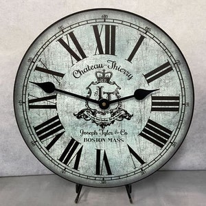 Chateau Thierry Parchment Wall Clock, 8 Sizes, Quiet Mechanism ...