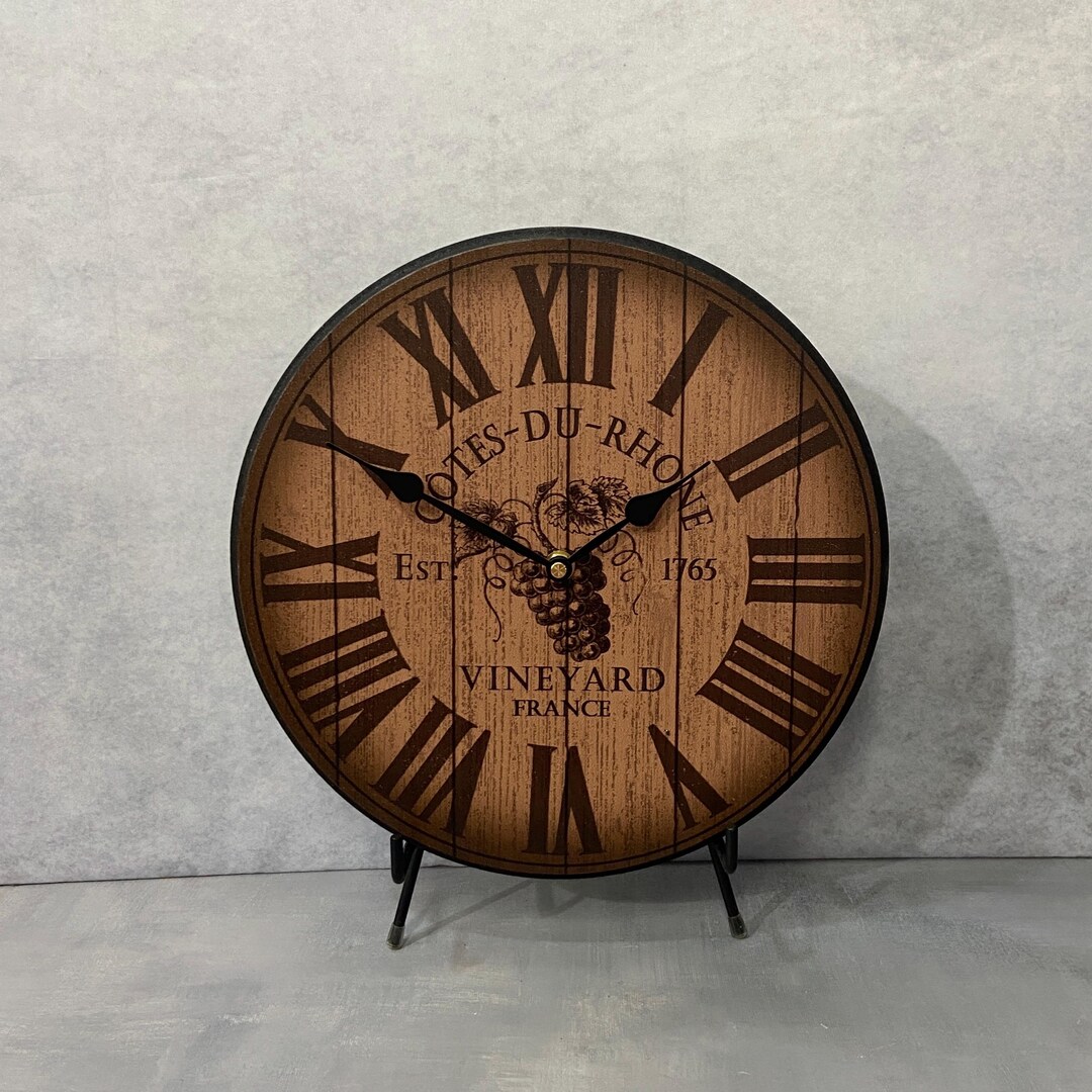 Wine Barrel Lid Clock, Large Wall Clock, Choose From 8 Sizes. Extra ...
