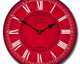 Houston Big Red Wall Clock Large Wall Clock Choose From 8 | Etsy