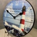 Lighthouse Wall Clock, Large Wall Clock, Choose From 8 Sizes. Extra ...