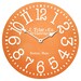 Tangerine Wall Clock 8 Sizes to Choose Made in USA Lifetime - Etsy