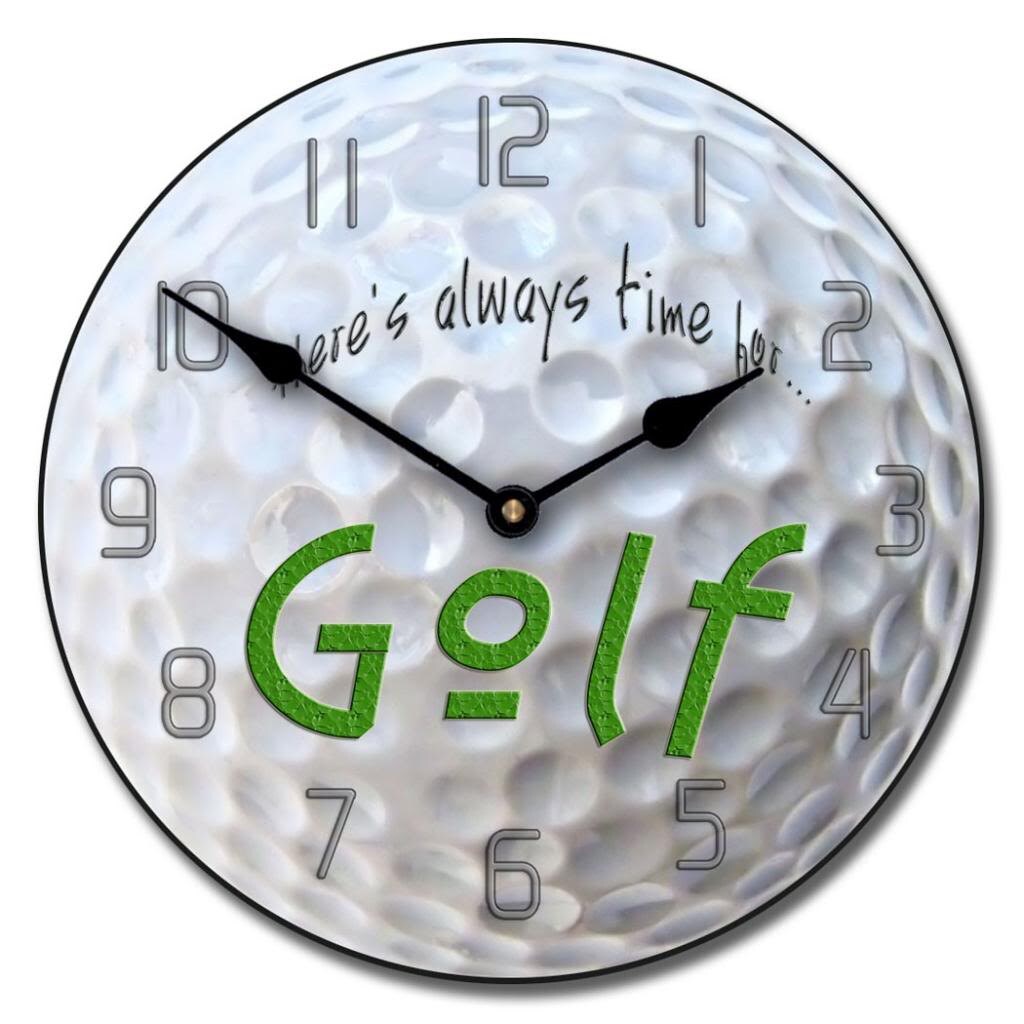 Golf Wall Clock, 8 Sizes to Choose, Made in USA, Lifetime Warranty ...