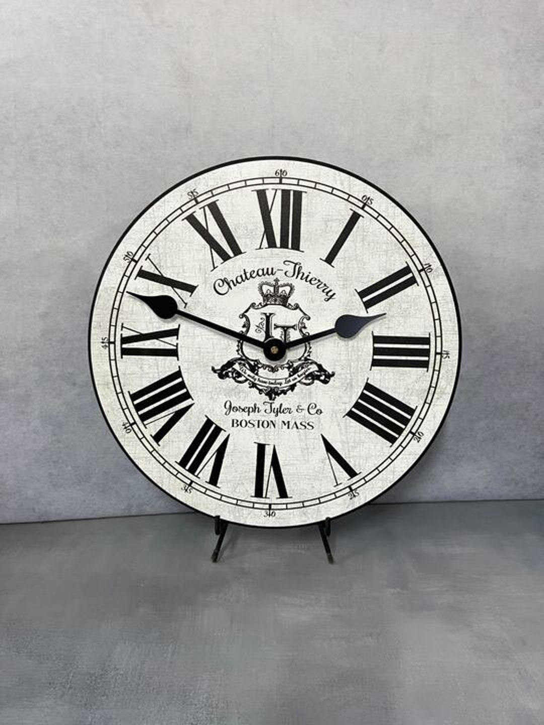 Chateau Thierry White Wall Clock, 8 Sizes to Choose, Made in USA ...