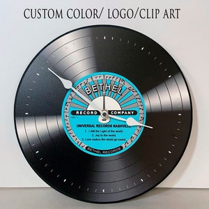 Personalized Record Look Wall Clock, 8 Sizes to Choose, Made in USA ...