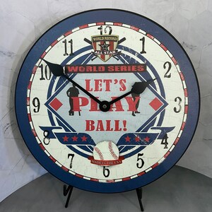 Baseball World Wall Clock, 8 Sizes to Choose, Made in USA, Lifetime ...