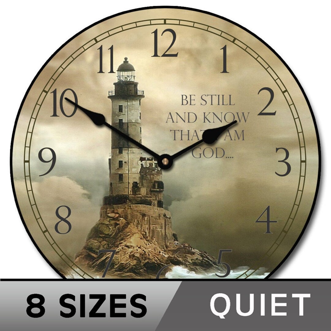 Lighthouse Wall Clock 2 Large Wall Clock Choose From 8 - Etsy