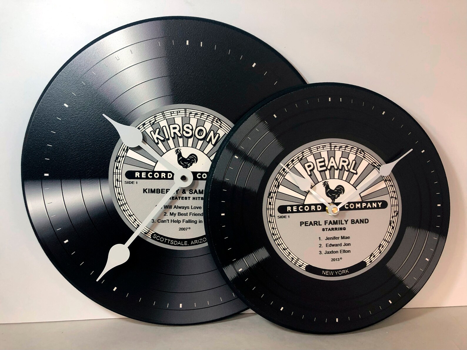 Personalized Record Look Wall Clock 8 Sizes to Choose Made - Etsy