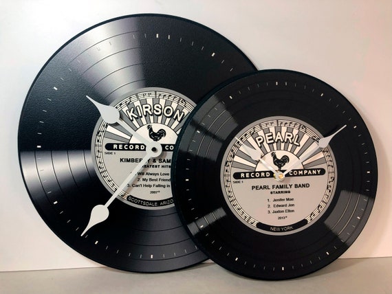 Personalized Record Look Wall Clock 8 Sizes to Choose Made - Etsy