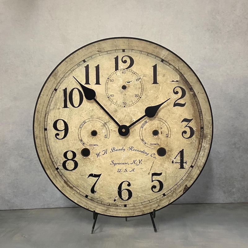 Distressed Clock - Etsy