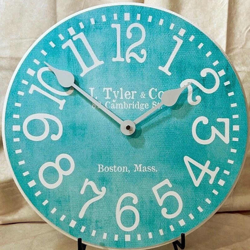 Turquoise Clock - Etsy
