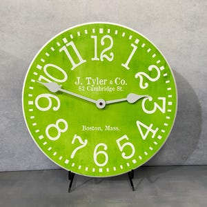 Lime Green Wall Clock, 8 Sizes to Choose, Made in USA, Lifetime ...