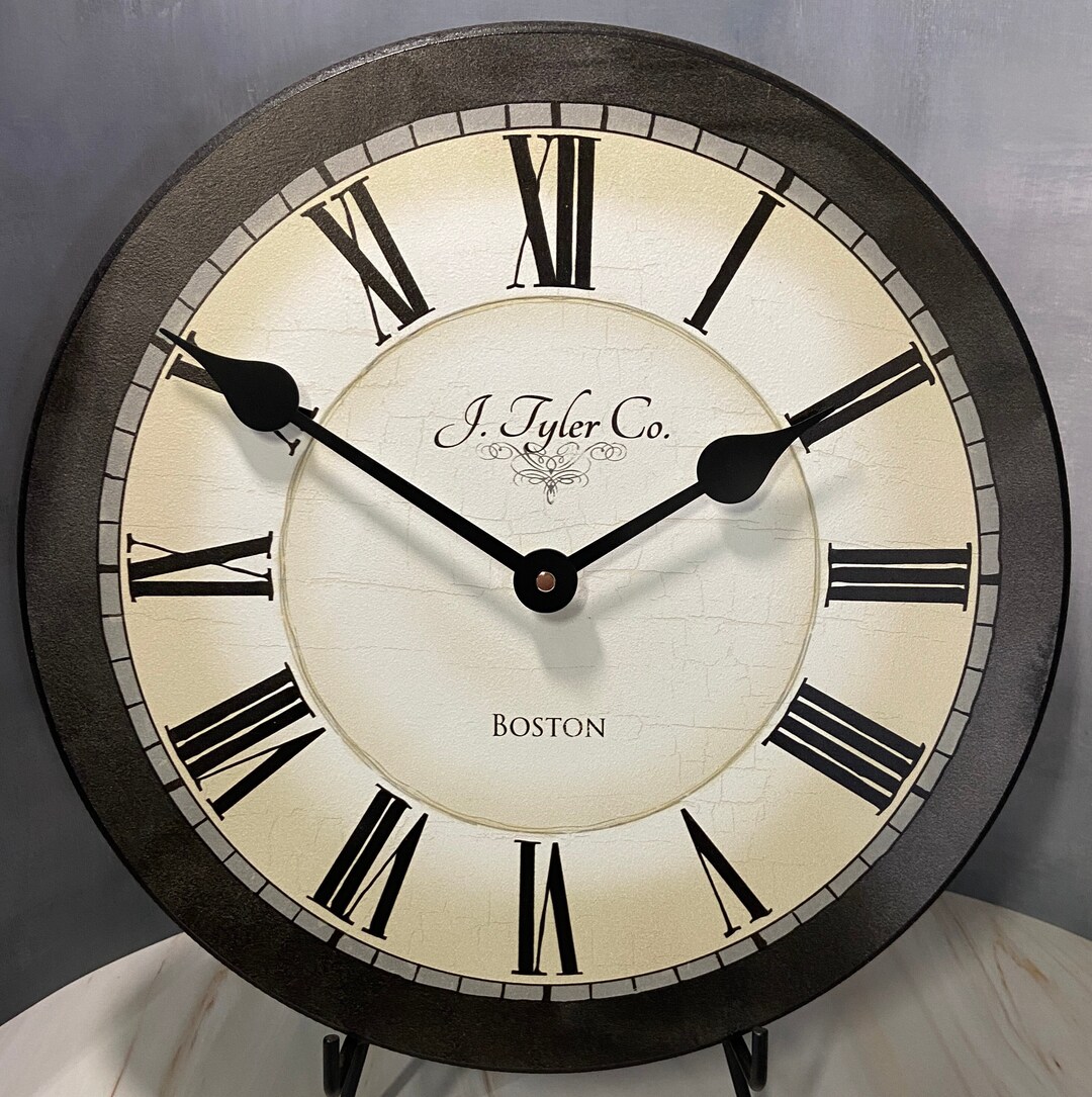 Carolina Gray Wall Clock, 8 Sizes to Choose, Made in USA, Lifetime ...