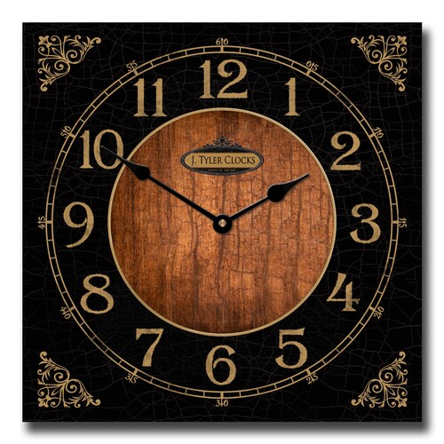 Heavy Metal Black Wall Clock 8 Sizes to Choose Made in USA - Etsy