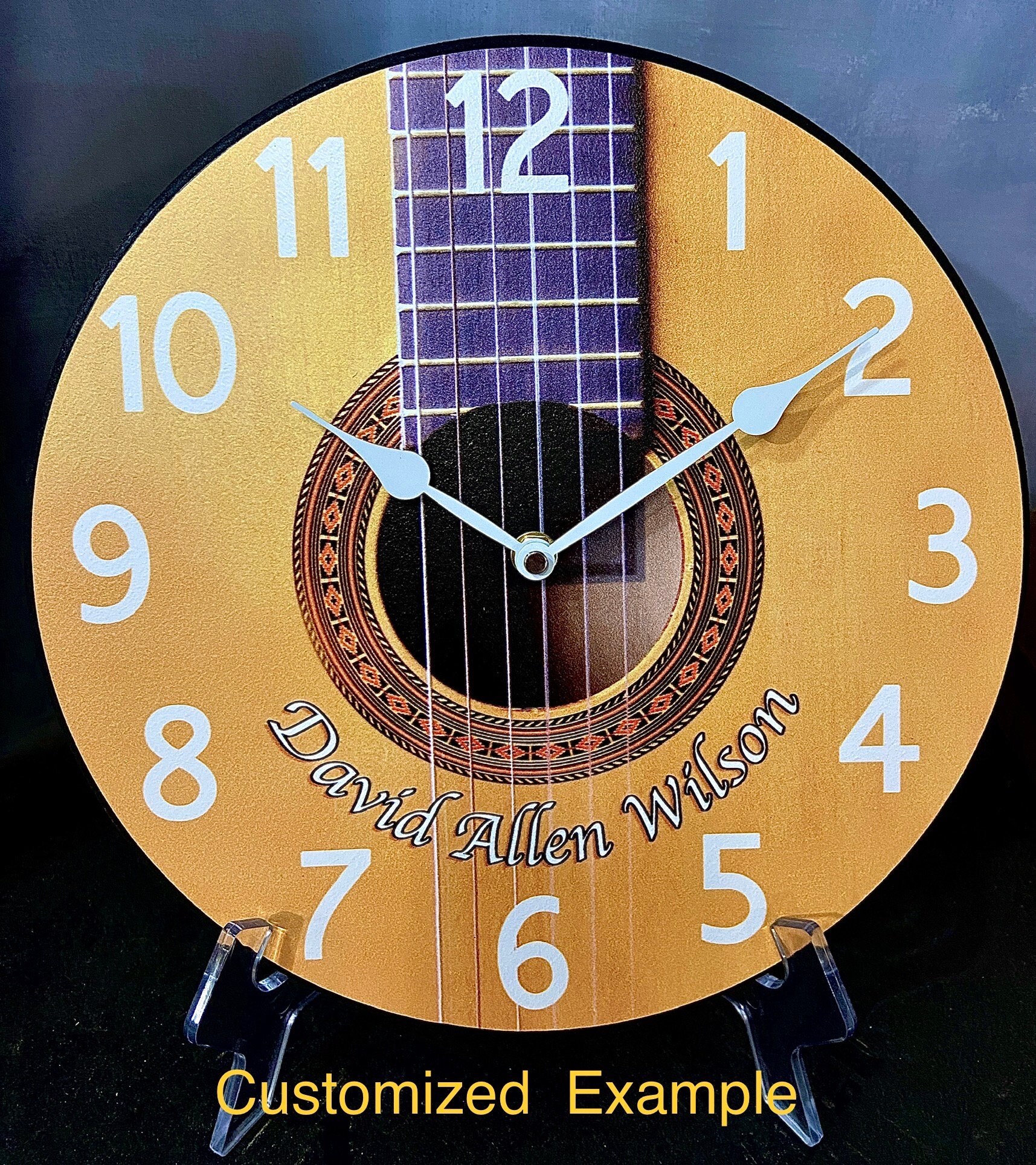 Guitar Clock Music Clock , 8 Sizes!!, EXTRA Quiet Mechanism, Lifetime ...