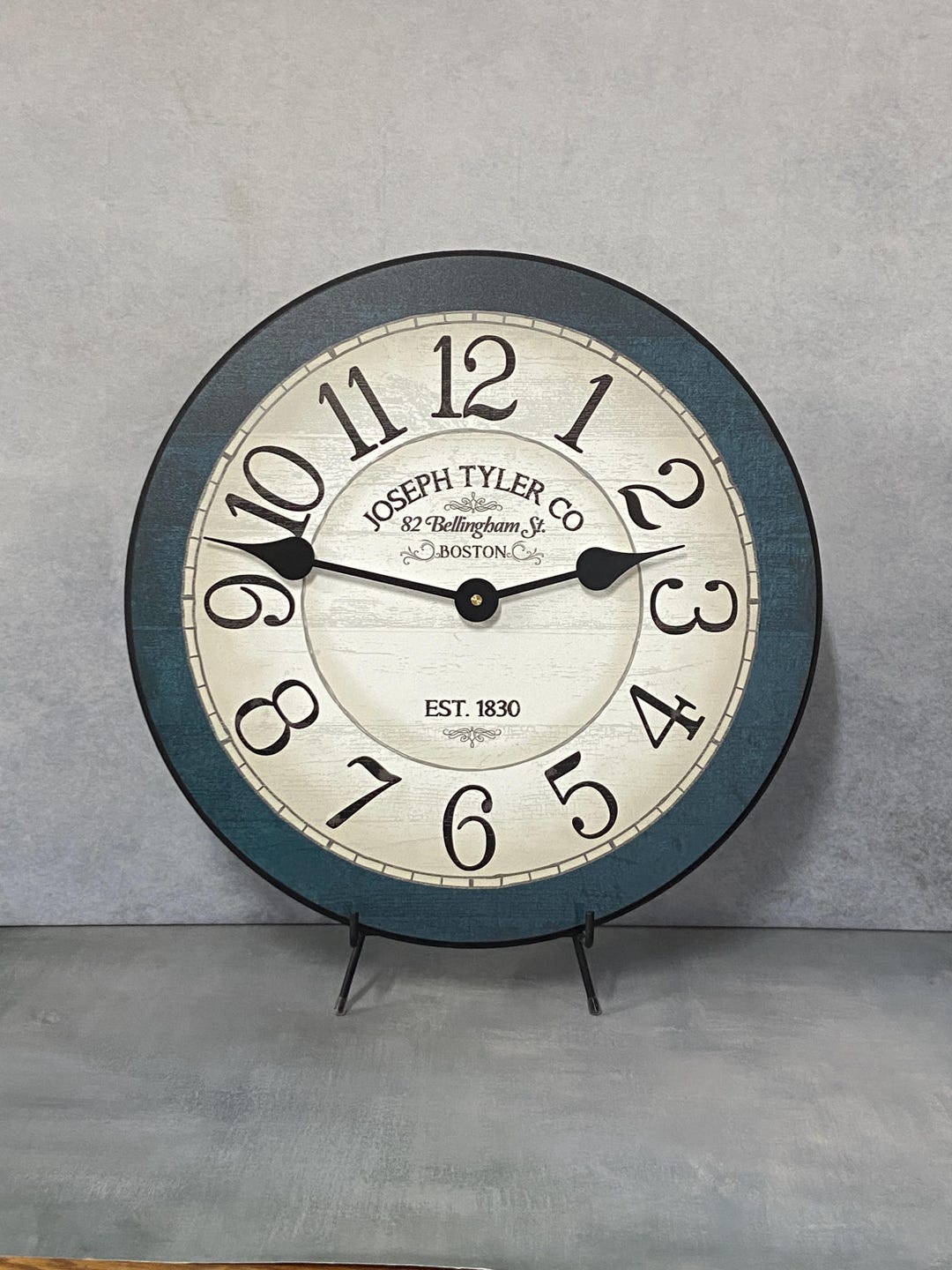 Bellingham Blue Wall Clock, 8 Sizes! EXTRA QUIET, Lifetime Warranty ...