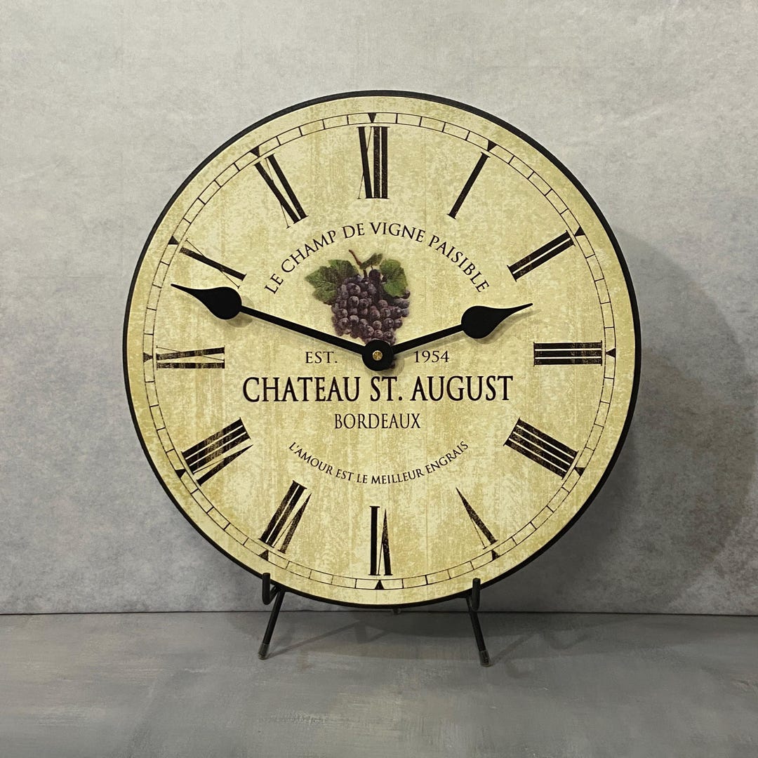 Wine Barrel Lid Wall Clock 3, 8 Sizes to Choose, Made in USA, Lifetime ...
