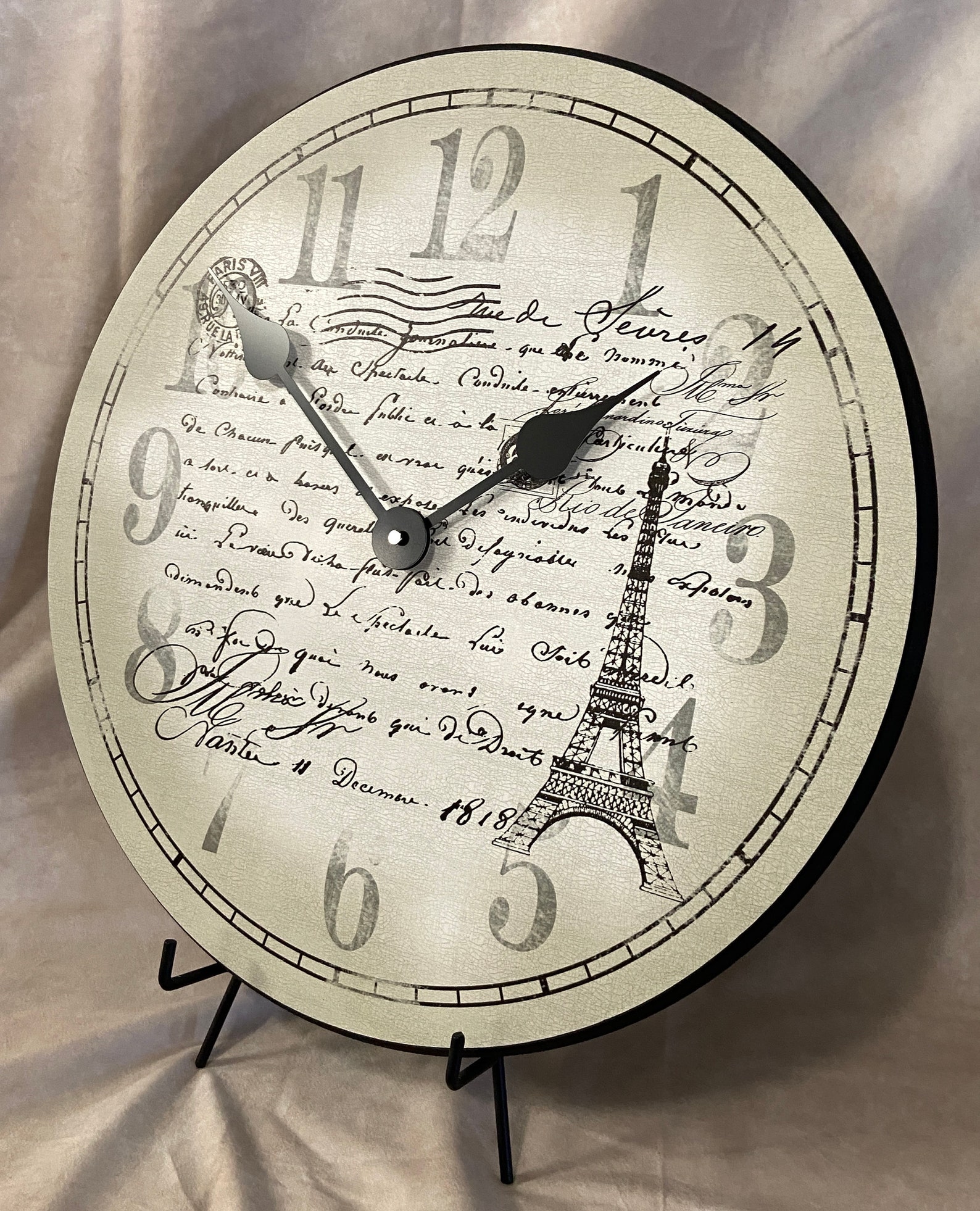 Memories of Paris Wall Clock, Large Wall Clock, Choose From 8 Sizes ...