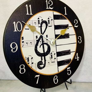 Music Clock, Comes in 8 Sizes! Whisper Quiet Mechanism Made is USA ...