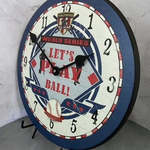 Baseball World Wall Clock, 8 Sizes to Choose, Made in USA, Lifetime ...