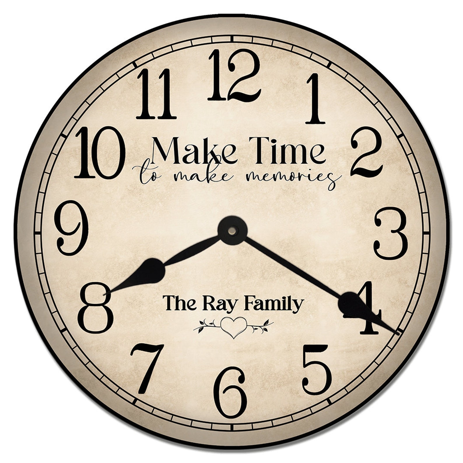 Make Time to Make Memories Family Clock Large Wall Clock - Etsy