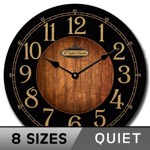 Chestnut Brown Wall Clock Large Wall Clock Choose From 8 - Etsy
