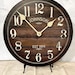 Chestnut Brown Wall Clock, Large Wall Clock, Choose From 8 Sizes. Extra ...