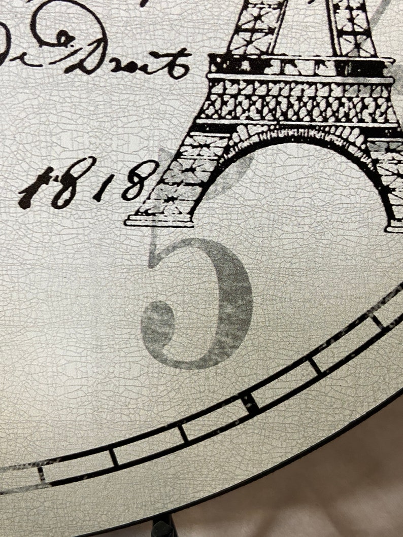 Memories of Paris Wall Clock, Large Wall Clock, Choose From 8 Sizes ...