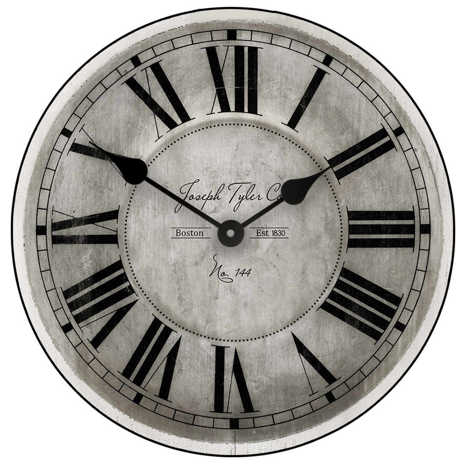 9 Styles of Gray Clocks to Choose From, 8 Sizes!!, EXTRA Quiet ...