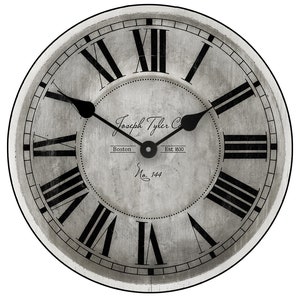 9 Styles of Gray Clocks to Choose From, 8 Sizes!!, EXTRA Quiet ...