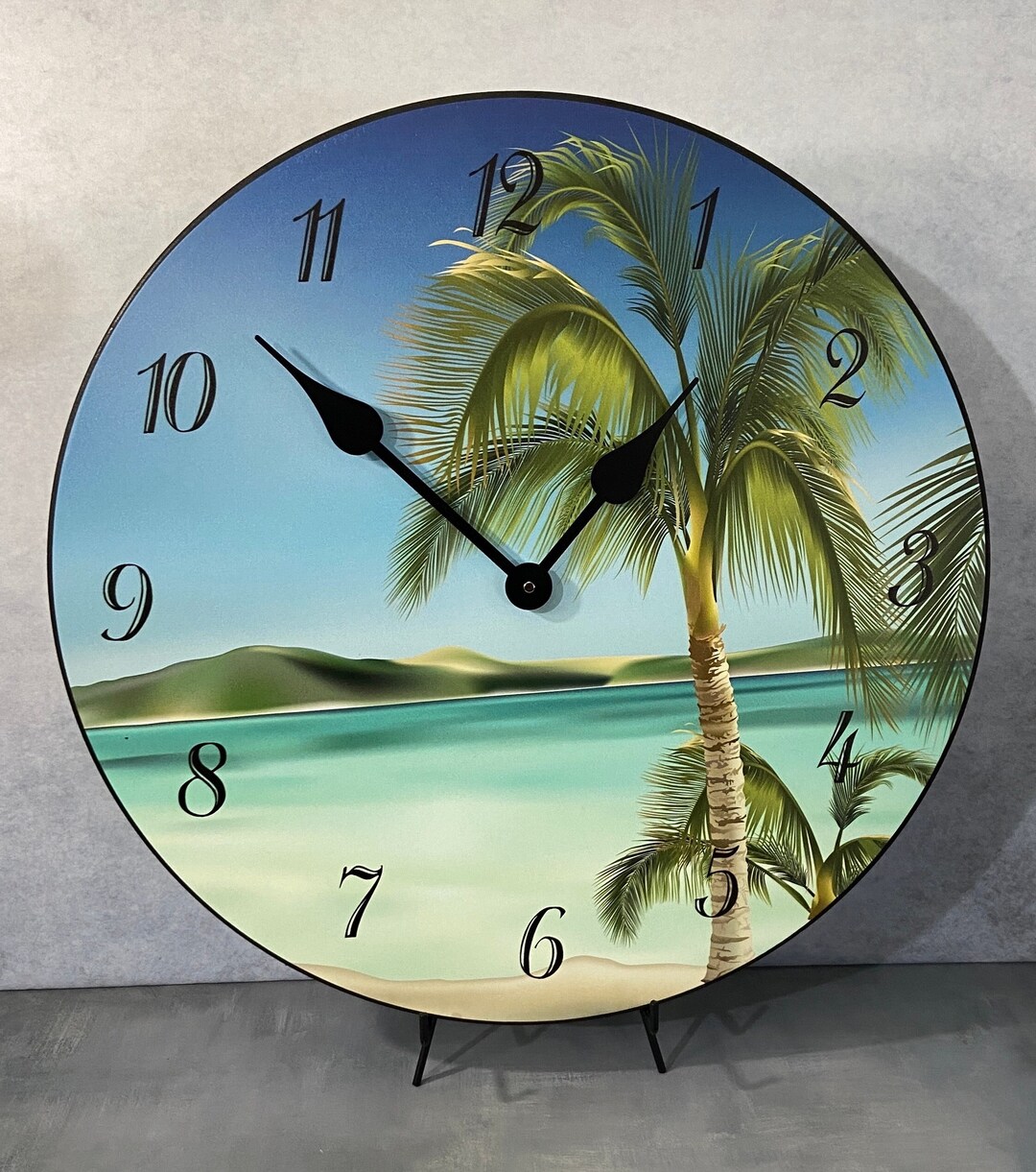 Beach Wall Clock 2, 8 Sizes to Choose, Made in USA, Lifetime Warranty ...