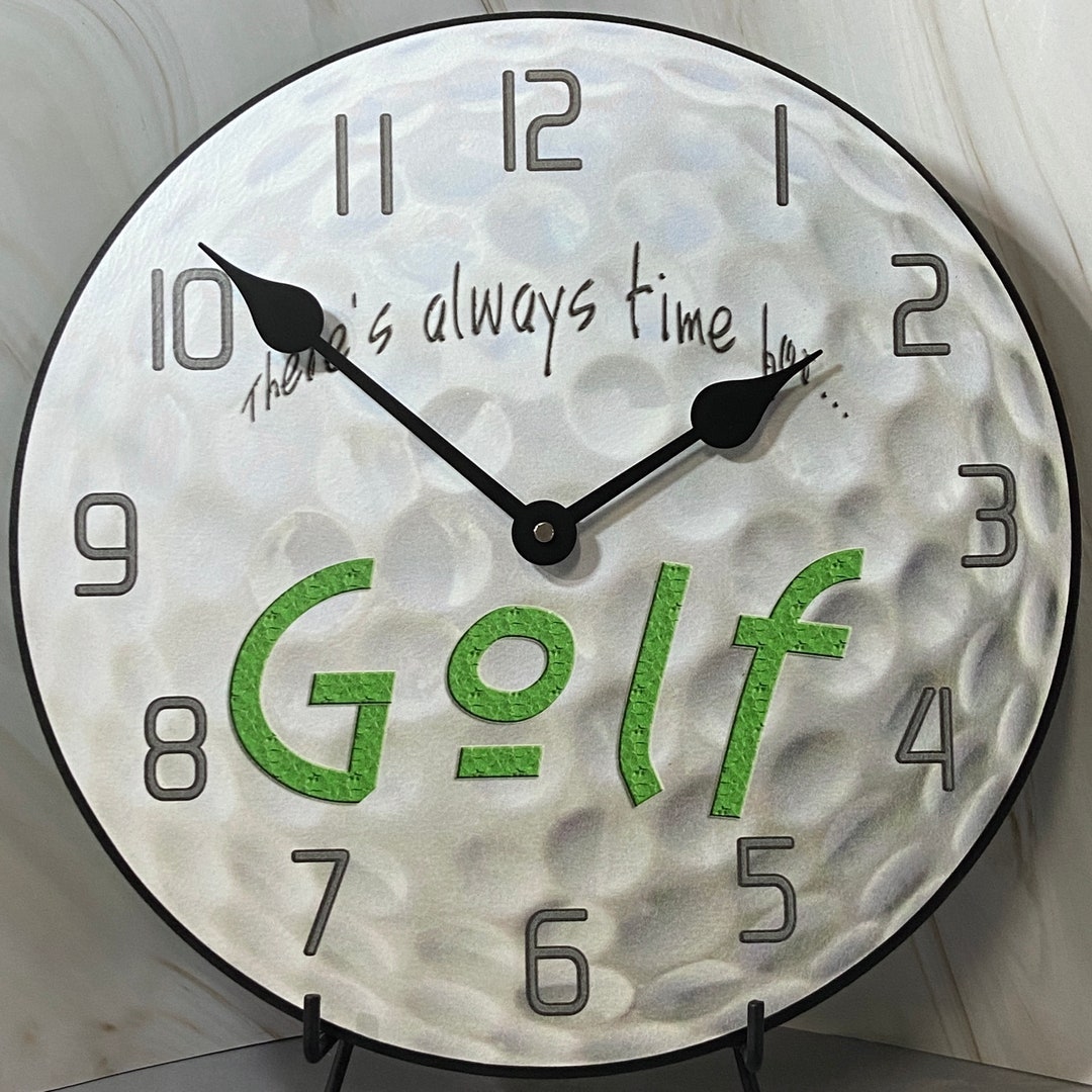 Golf Wall Clock 8 Sizes to Choose Made in USA Lifetime - Etsy
