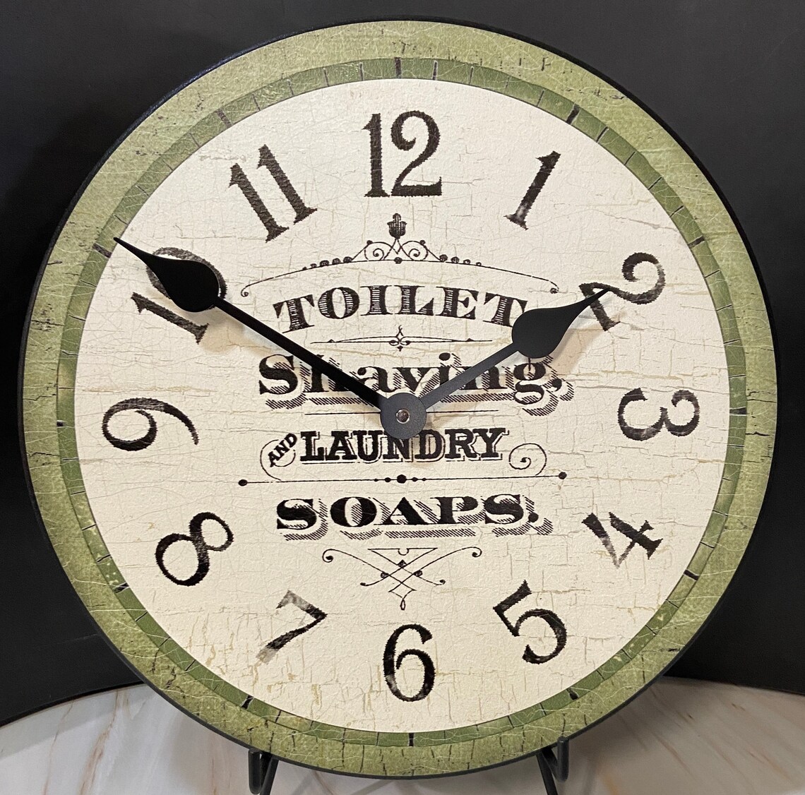 Sage Green Powder Room Sage Wall Clock, 8 Sizes, Lifetime Warranty ...