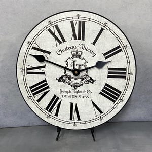 Chateau Thierry Parchment Wall Clock, 8 Sizes, Quiet Mechanism ...