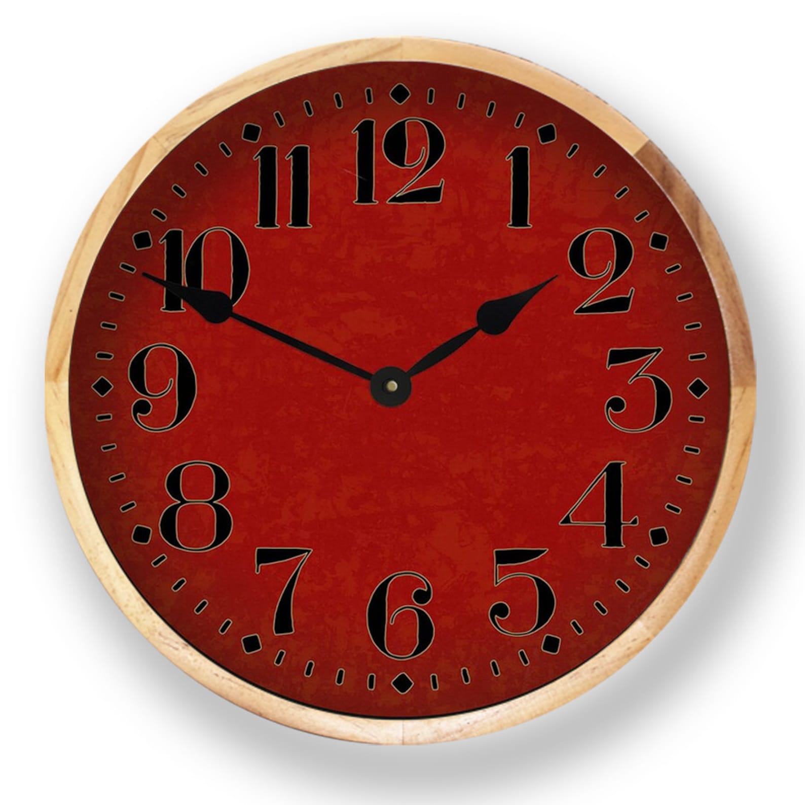 Houston Big Red Wall Clock Large Wall Clock Choose From 8 - Etsy