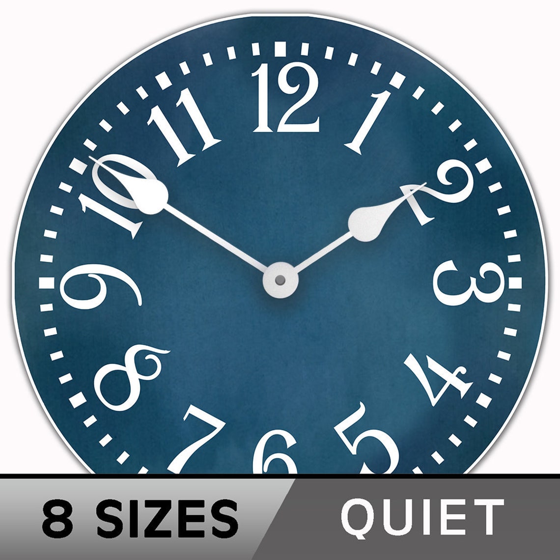 Colonial Blue Clock Large Wall Clock Choose From 8 Sizes. - Etsy