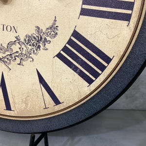 Charmant Navy & Tan Wall Clock, 8 Sizes to Choose, Made in USA ...
