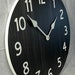 Organic Black Wall Clock, 8 Sizes to Choose, Made in USA, Lifetime ...
