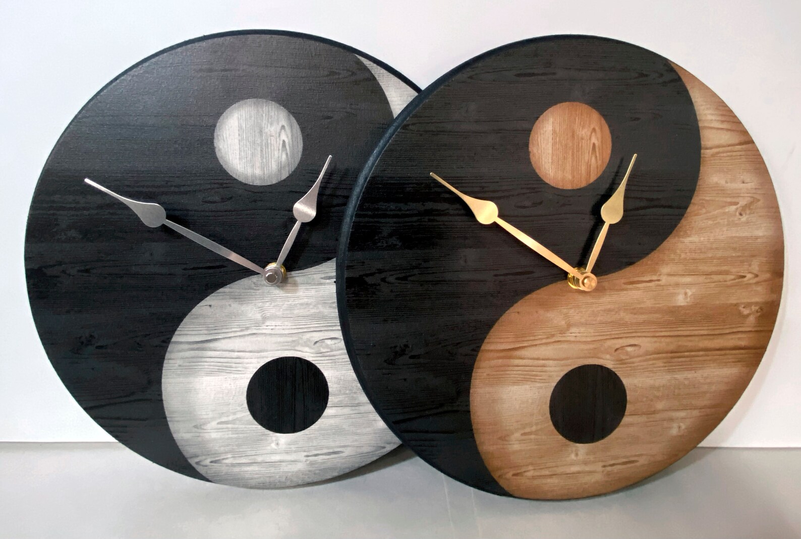 Zen Yin Yang Brown Wall Clock, 8 Sizes to Choose, Made in USA, Lifetime ...