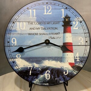 Lighthouse Wall Clock, Large Wall Clock, Choose From 8 Sizes. Extra ...