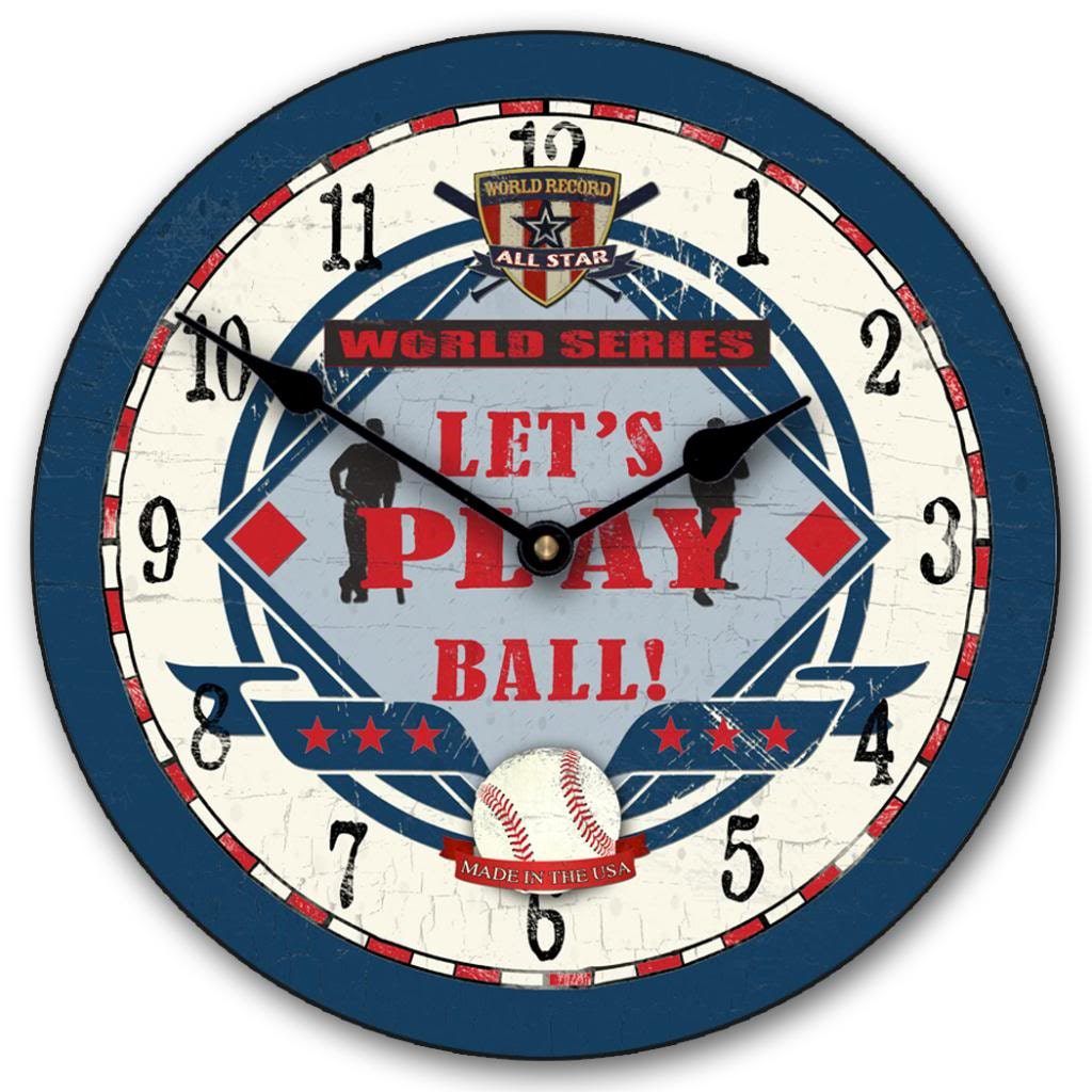 Baseball World Wall Clock 8 Sizes to Choose Made in USA - Etsy