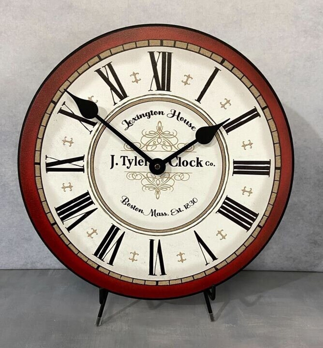 Vermont Red Wall Clock, 8 Sizes to Choose, Made in USA, Lifetime ...