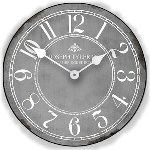 9 Styles of Gray Clocks to Choose From, 8 Sizes!!, EXTRA Quiet ...