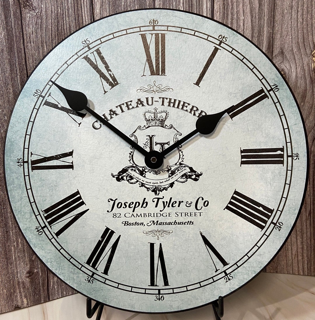 Chateau Thierry Blue Wall Clock 8 Sizes to Choose Made in - Etsy