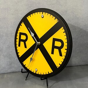 Railroad Crossing Wall Clock, 8 Sizes to Choose, Made in USA, Lifetime ...