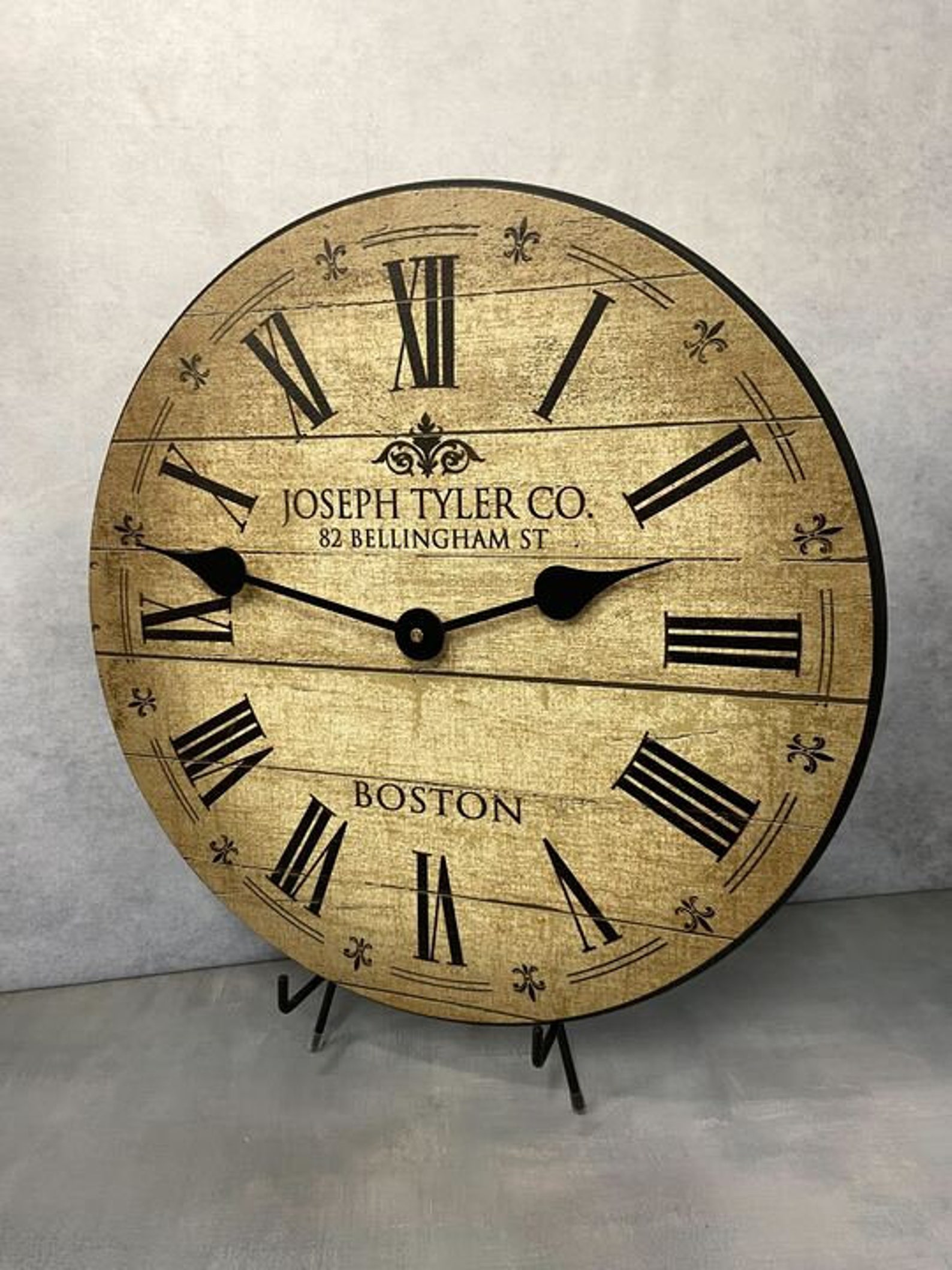 Barnwood Tan Wall Clock, 8 Sizes, EXTRA Quiet Mechanism, Lifetime ...