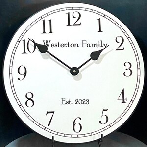Black Tie Wall Clock, 8 Sizes to Choose, Made in USA, Lifetime Warranty ...