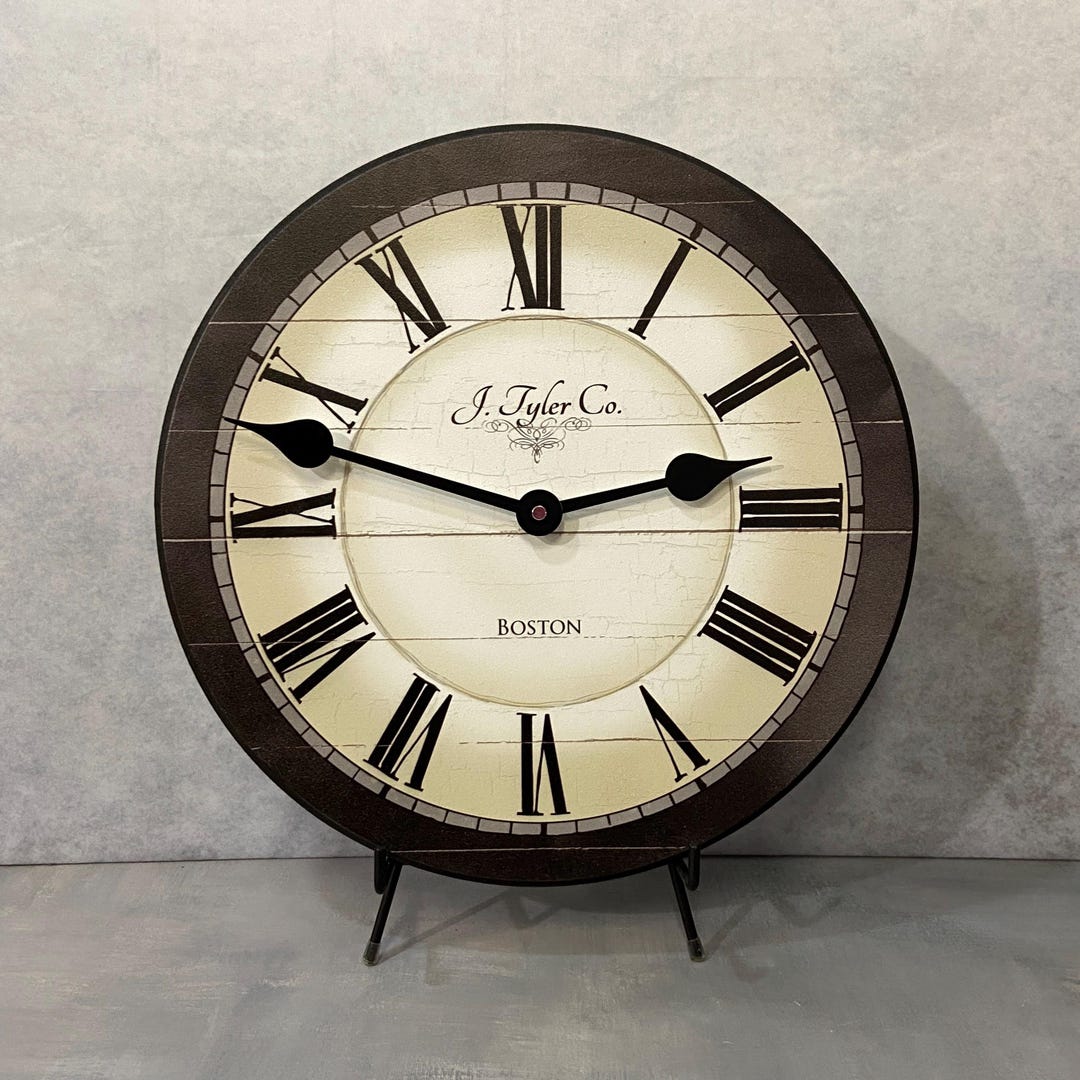 Carolina Gray Wall Clock, 8 Sizes to Choose, Made in USA, Lifetime ...