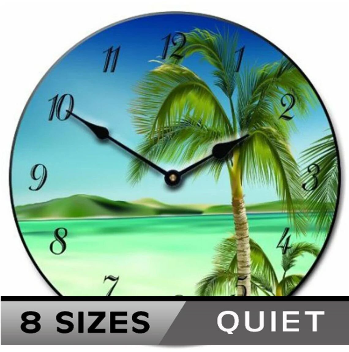 Beach Wall Clock 2 8 Sizes to Choose Made in USA Lifetime - Etsy