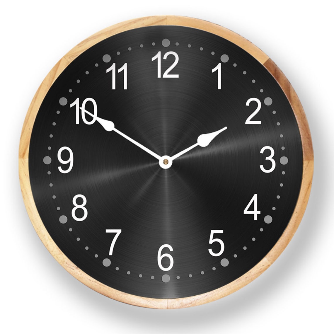 Heavy Metal Black Wall Clock 8 Sizes to Choose Made in USA - Etsy