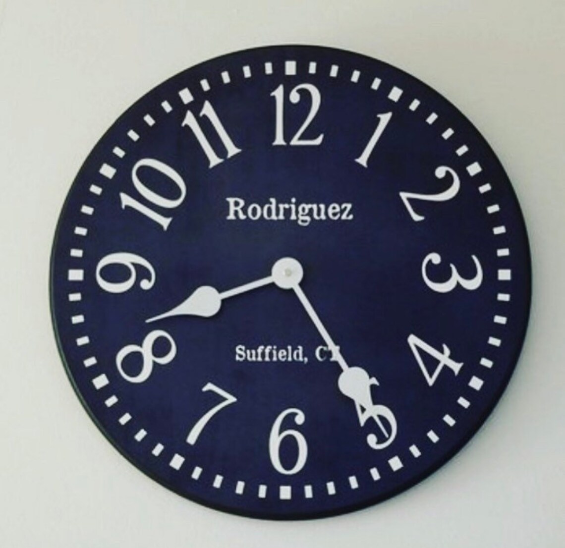 Navy Blue Wall Clock Large Wall Clock Choose From 8 Sizes. - Etsy Canada